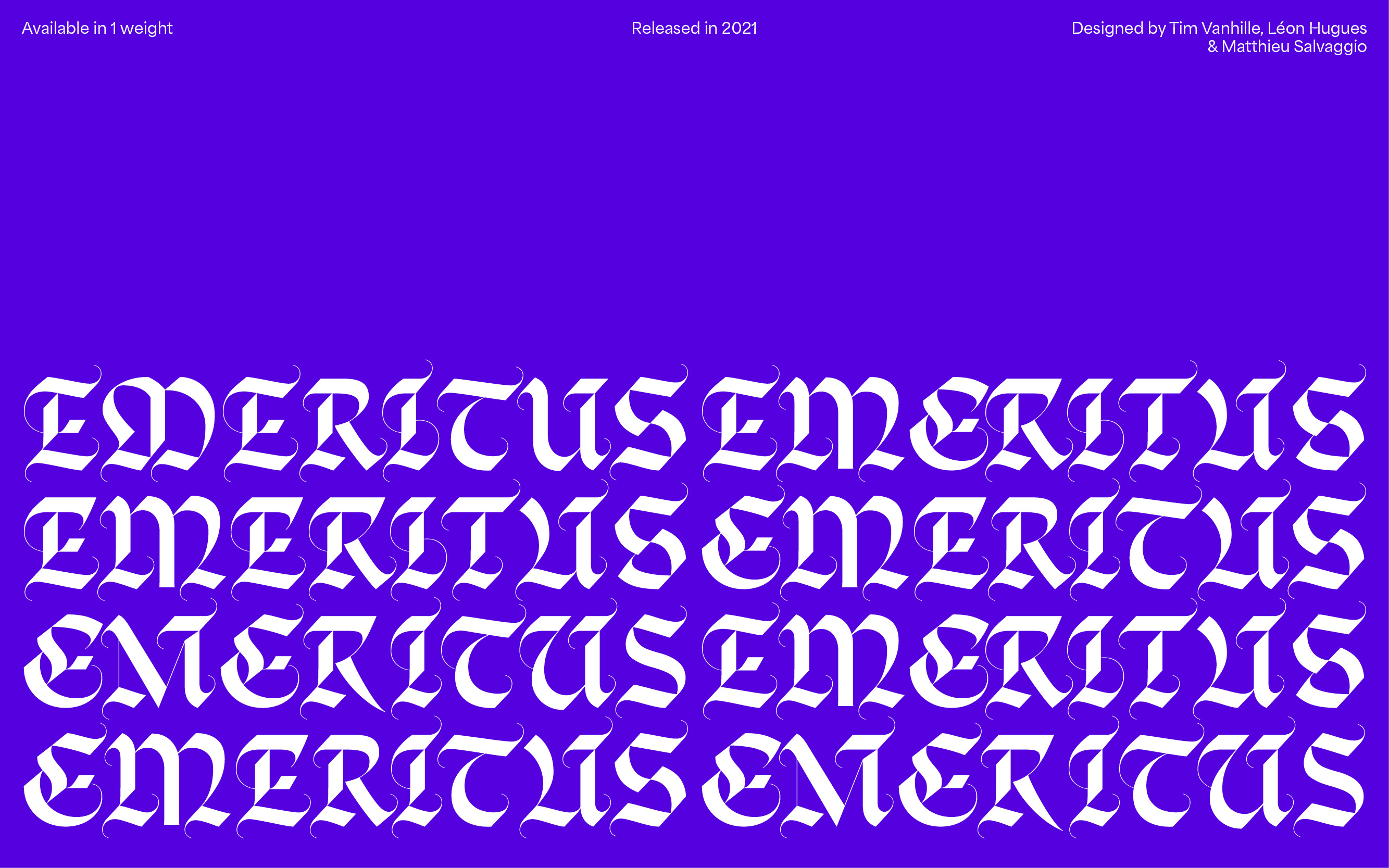 Emeritus | Blaze Type