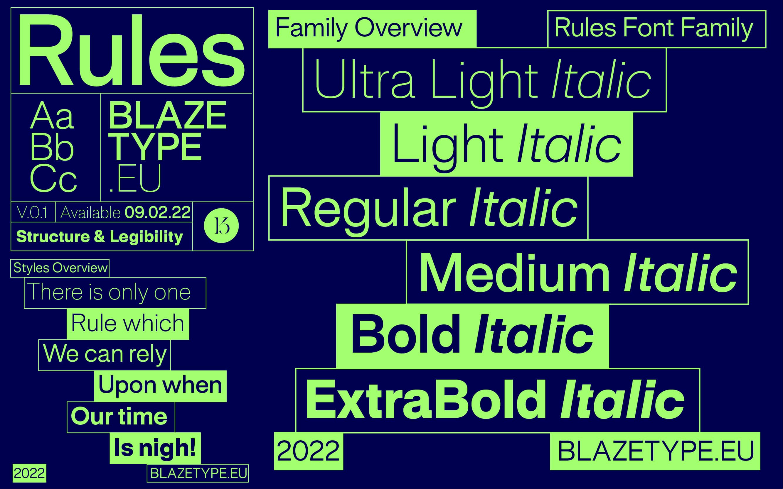 Rules | Type Design foundry | We design fonts for blazing hot projects!