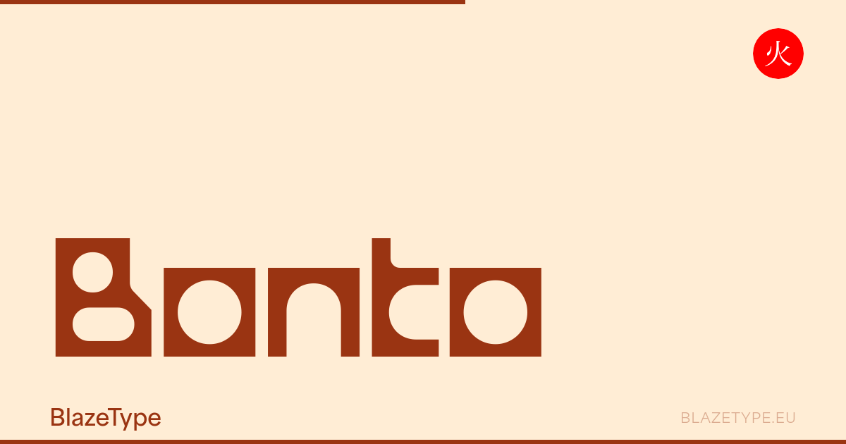 Bonto — Playful Geometric Modular Font | Blaze Type