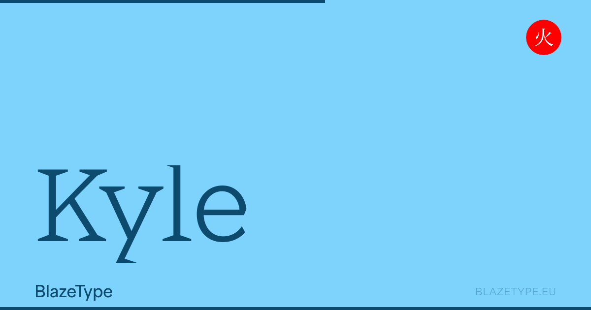 Kyle — A contemporary monoline serif font family with a typewriter touch