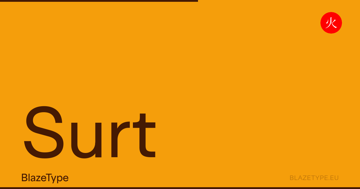 Surt - Norse font family meets brutalist architecture
